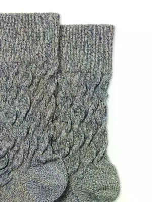Axel Arigato Cable-knit Mid-calf Socks - Blue