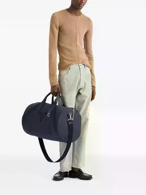 Prada Logo-embossed Duffle Bag - Blue