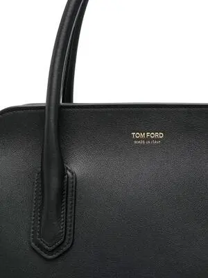 TOM FORD Leather Tote Bag - Black