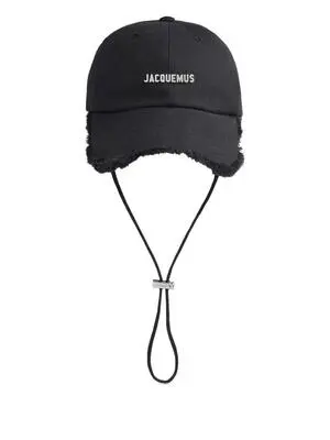 Jacquemus Artichaut Frayed Baseball Cap - Black