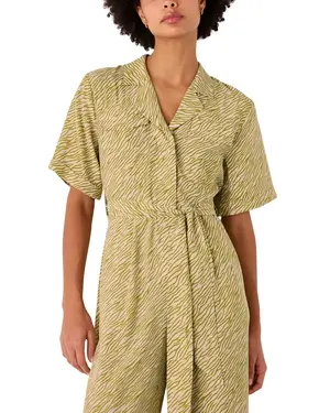 Whistles Petites Kelly Tiger Flame Jumpsuit