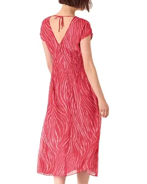 Whistles Zebra Midi Dress