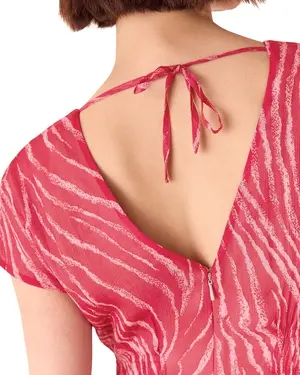 Whistles Zebra Midi Dress