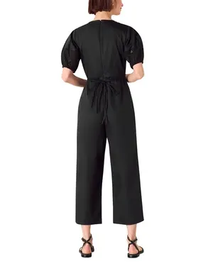Whistles Broderie Poplin Jumpsuit