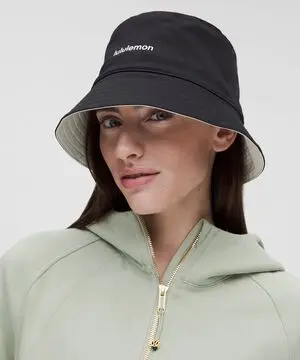 Lululemon Reversible Bucket Hat - Black/light Ivory
