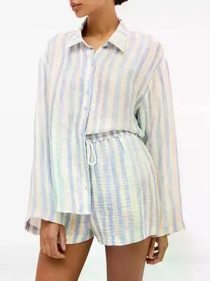 MARIE OLIVER Striped Button-up Shirt