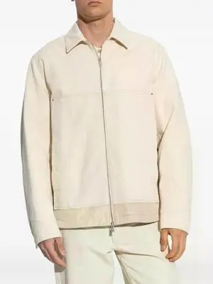 Moncler Zip-up Bomber Jacket - Neutrals