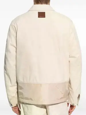 Moncler Zip-up Bomber Jacket - Neutrals