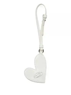 Diesel Heart-shaped Keychain - White