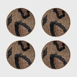 JOANNA BUCHANAN Animal Print Coasters - Bronze