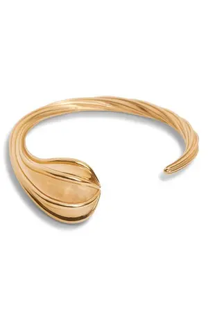 Bottega Veneta Closed Bud Cuff Bracelet - 8120 Yellow Gold
