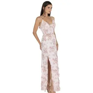 AKALIA Hailey Carmen Full-length Gown With Slit