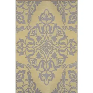 MAD MATS New Wrought Iron Soft Gold - Soft Yellow And White