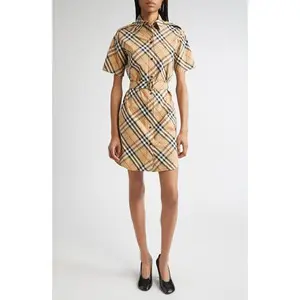 Burberry Button Detailed Dresses