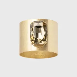 JOANNA BUCHANAN Single Gem Napkin Rings, Topaz Topaz