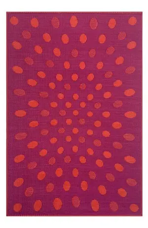 MAD MATS Dots Orange & Red - Orange And Pink