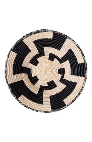 MAADILI COLLECTIVE Extra Labyrinth Basket - Black/ Beige