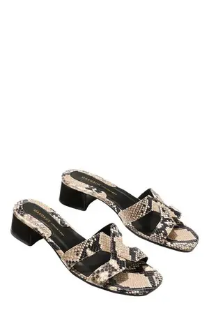 MARGAUX LONNBERG The Mx Sandal - Natural Python Embossed