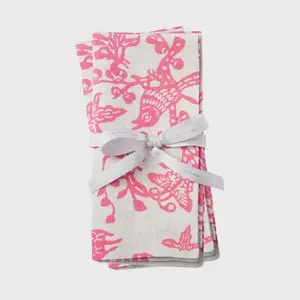 JOANNA BUCHANAN Garden Print Napkin - Pink