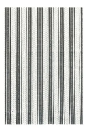 MAD MATS Vertical Stripe Black & Grey - Black And Light Grey