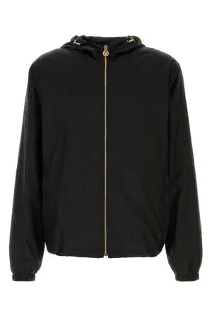 Versace Blouson Baroque Jacquard Jacket - Black