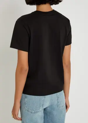 Vince Crew Neck Pima Cotton T-shirt - Black