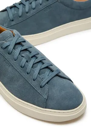 BOSS Kieran Suede Sneakers - Light Blue