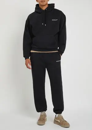 MKI MIYUKI ZOKU Hooded Cotton-blend Sweatshirt - Black