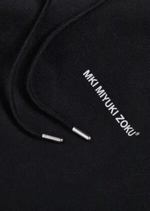 MKI MIYUKI ZOKU Hooded Cotton-blend Sweatshirt - Black