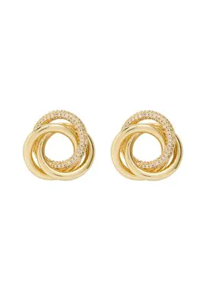 CZ BY KENNETH JAY LANE 22kt -plated Drop Earrings - Gold
