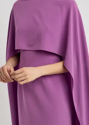 ROKSANDA Elina Cape-effect Crepe Gown