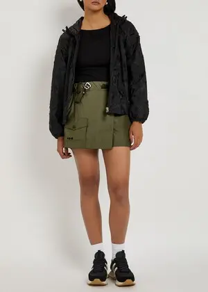 Moncler Shell Cargo Mini Skort - Green