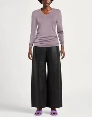 Alpha Studio Viscose & Elastane V-neck Long Sleeve T-shirt