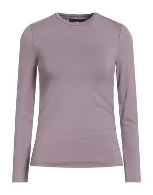 Alpha Studio Long Sleeve Viscose Blend T-shirt - Purple