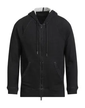 John Varvatos Cotton-elastane Blend Fleece Sweatshirt - Black
