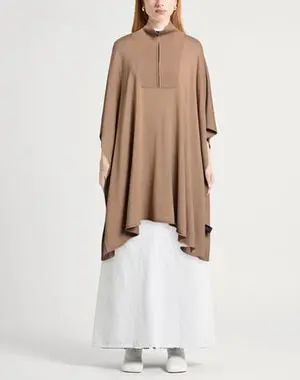 Alpha Studio Wool Poncho - Beige