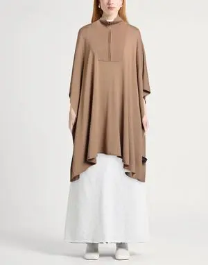 Alpha Studio Wool Poncho - Beige