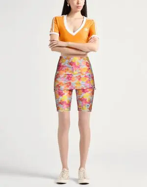 Adidas By Stella McCartney Floral Print Recycled Polyamide Cycling Shorts - Fuchsia