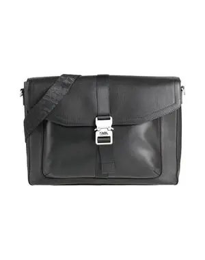 Karl Lagerfeld Pebbled-leather Computer Bag - Black