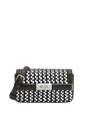 Dolce & Gabbana Braided Shoulder Bag - Black