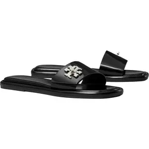 Tory Burch T Lock Slide Sandal - Perfect Black