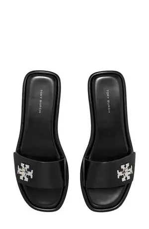 Tory Burch T Lock Slide Sandal - Perfect Black