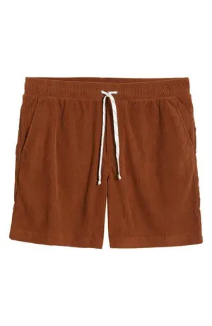 THREADS 4 THOUGHT Drawstring Corduroy Shorts - Pecan