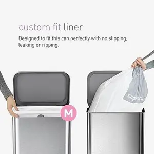 SIMPLEHUMAN Code M Custom Fit Liners With Quick Dispense Packs - 200 Liners