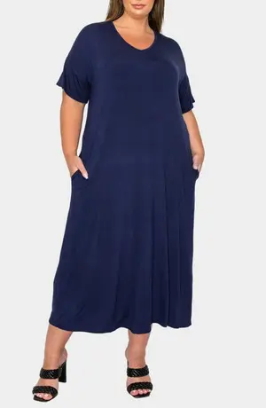 L I V D Neck Day Dresses