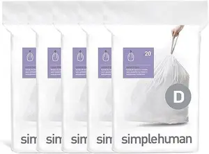 SIMPLEHUMAN Code D Custom Fit Liners With Quick Dispense Packs
