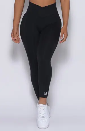BOMBSHELL SPORTSWEAR Brazilian Contour 7/8 Leggings - Black