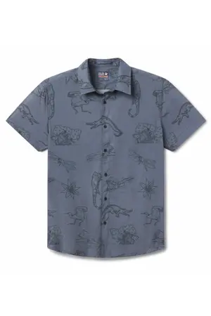 BAJA LLAMA Printed Button-up Shirt