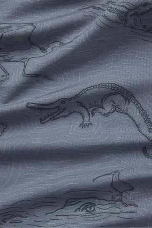 BAJA LLAMA Printed Button-up Shirt
