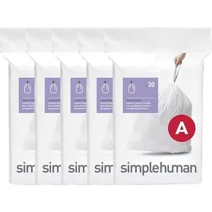 SIMPLEHUMAN Code A Custom Fit Liners With Quick Dispense Packs - 150 Liners